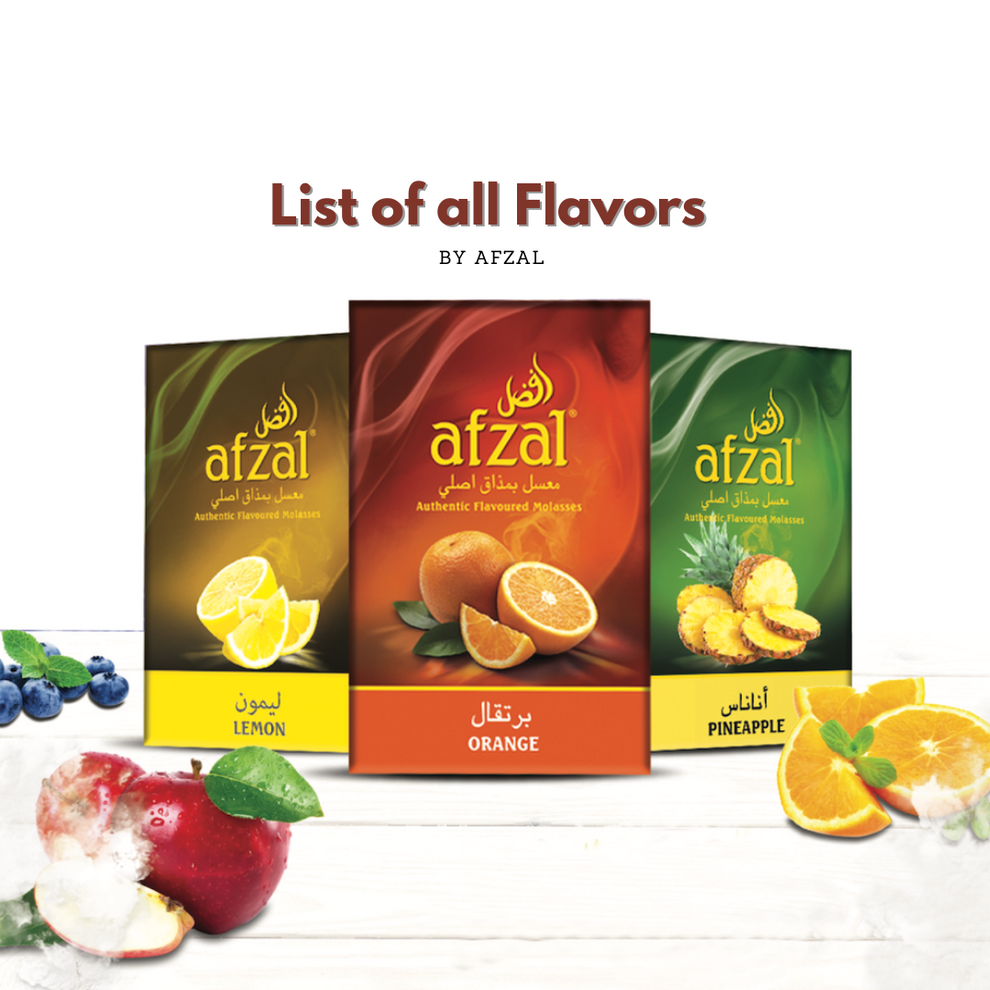 Buy Afzal Hookah Flavors - 50g Packs | 100% Original Afzal Shisha ...