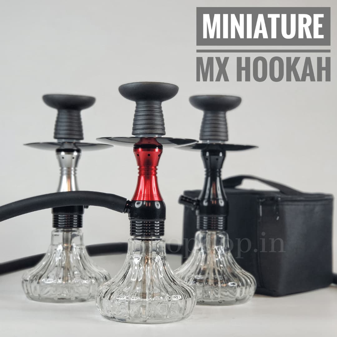 Miniature MX Function Hookah with Travel Bag – shopdop.in