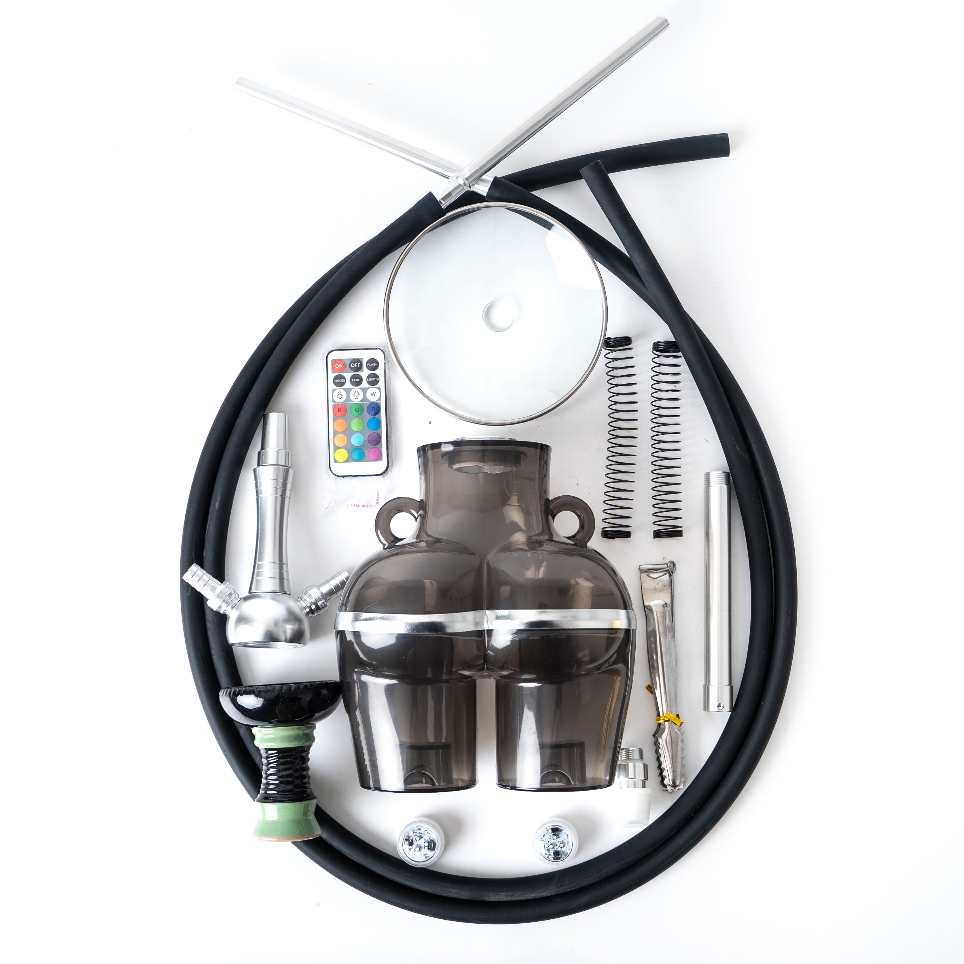 Buy Thugs Hippy Acrylic Hookah - Dual Pipe (Black) – shopdop.in