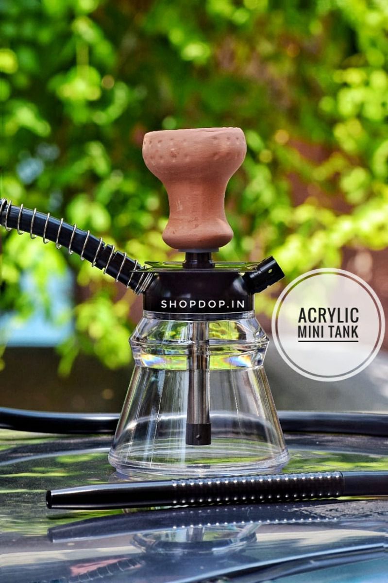 Portable Acrylic Mini Tank Hookah – shopdop.in